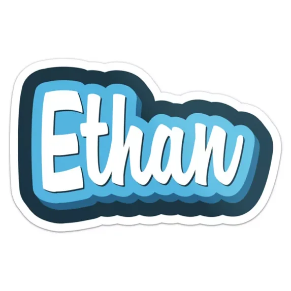 Cartoon Ethan Male Sticker Phone Decal Water Bottle Stickers Car Decals ...