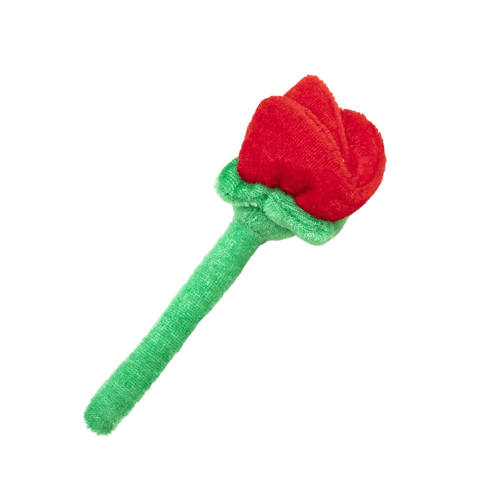 Cartoon Fabric Rose Plush Toy - Curtain Buckle Valentine's Day Bouquet ...