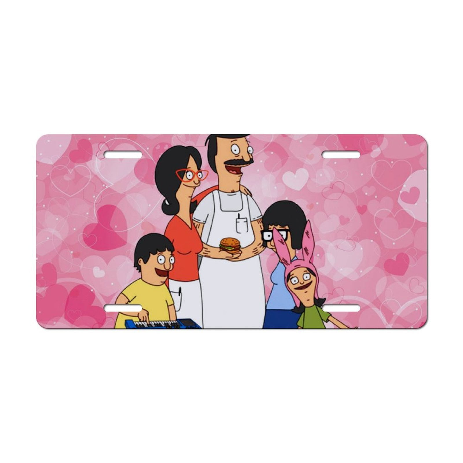 Cartoon Family Bob's Burgers License Plate Cover Aluminum For Various ...