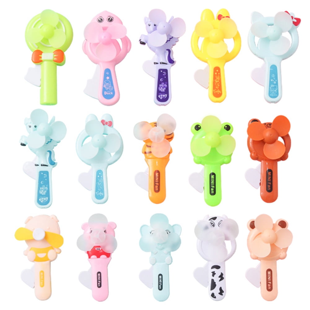 BeesClover Cartoon Fan Mini Portable Push-type Hand-held Manual Fan ...
