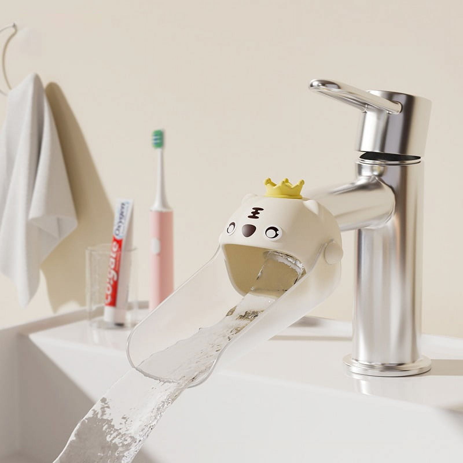 Cartoon Faucet Extender For Kids Hand Washing In Bathroom Sink Animals ...