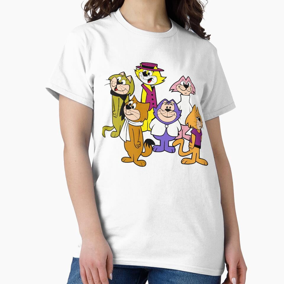 Cartoon Feline Alley Cat Gang Classic Animation Retro Character Tee T ...