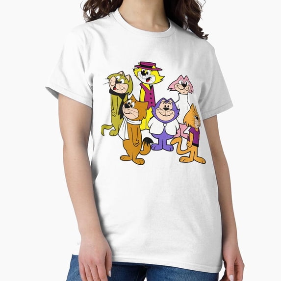 Cartoon Feline Alley Cat Gang Classic Animation Retro Character Tee T ...