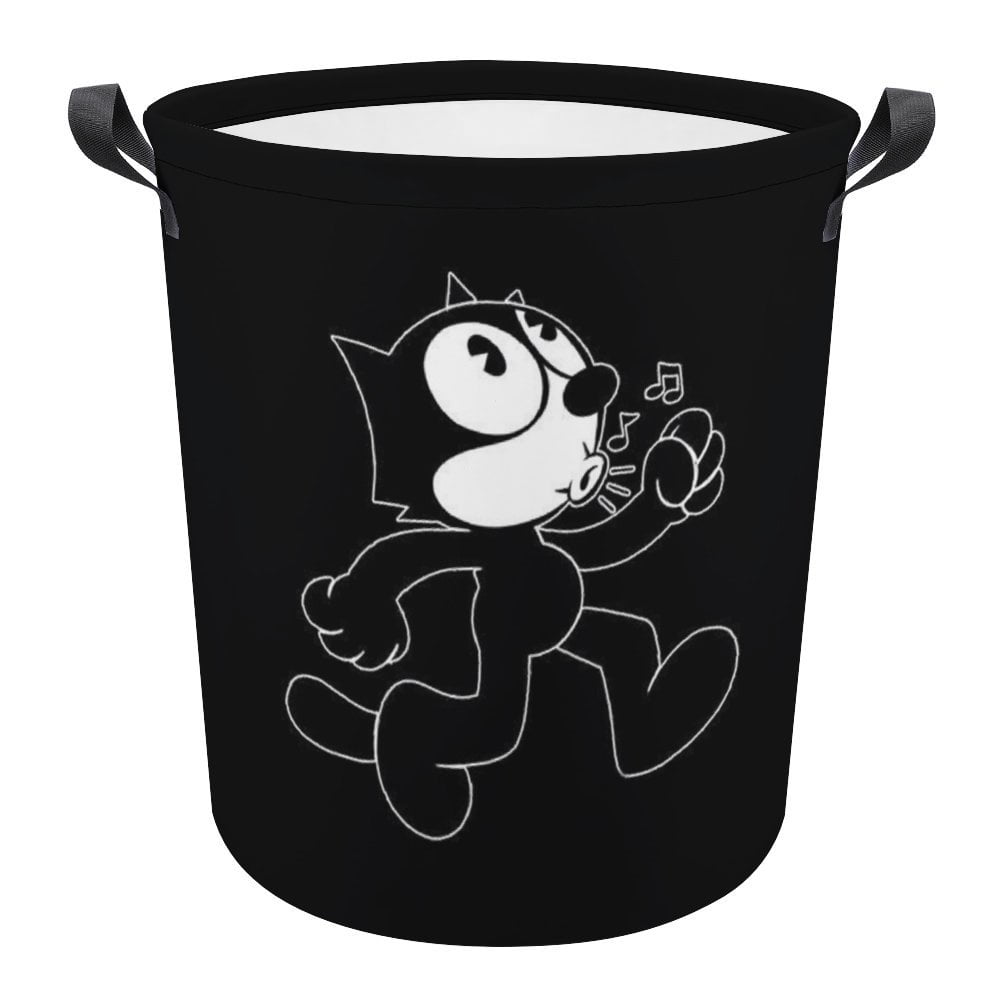 Cartoon Felix The Cat Laundry Basket Foldable Waterproof Oxford Cloth ...