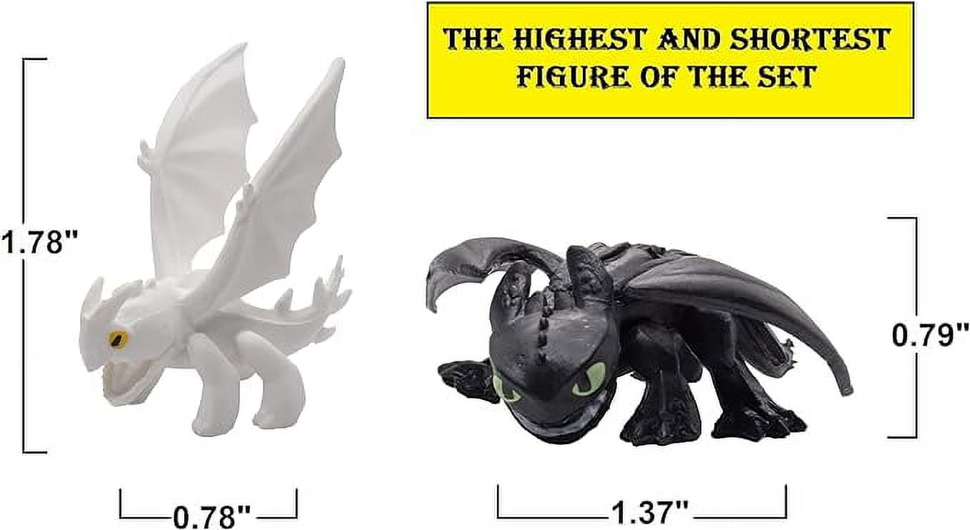 Cartoon Figures Dragon httyd (Set of 12 pcs) / Light Fury, Night Fury ...