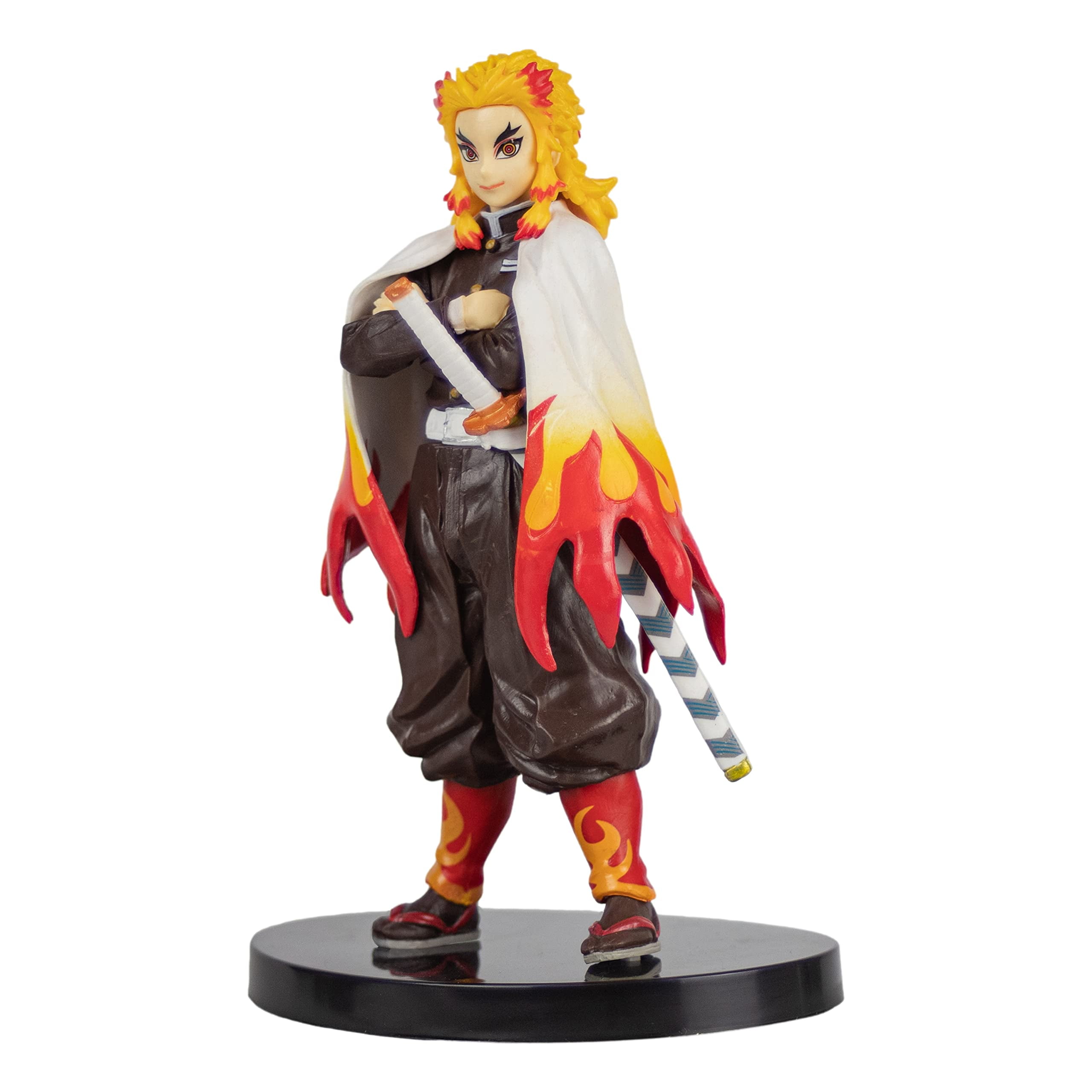 Cartoon Figures Kyojuro Rengoku Figure Demon Anime Action Figure Flame ...