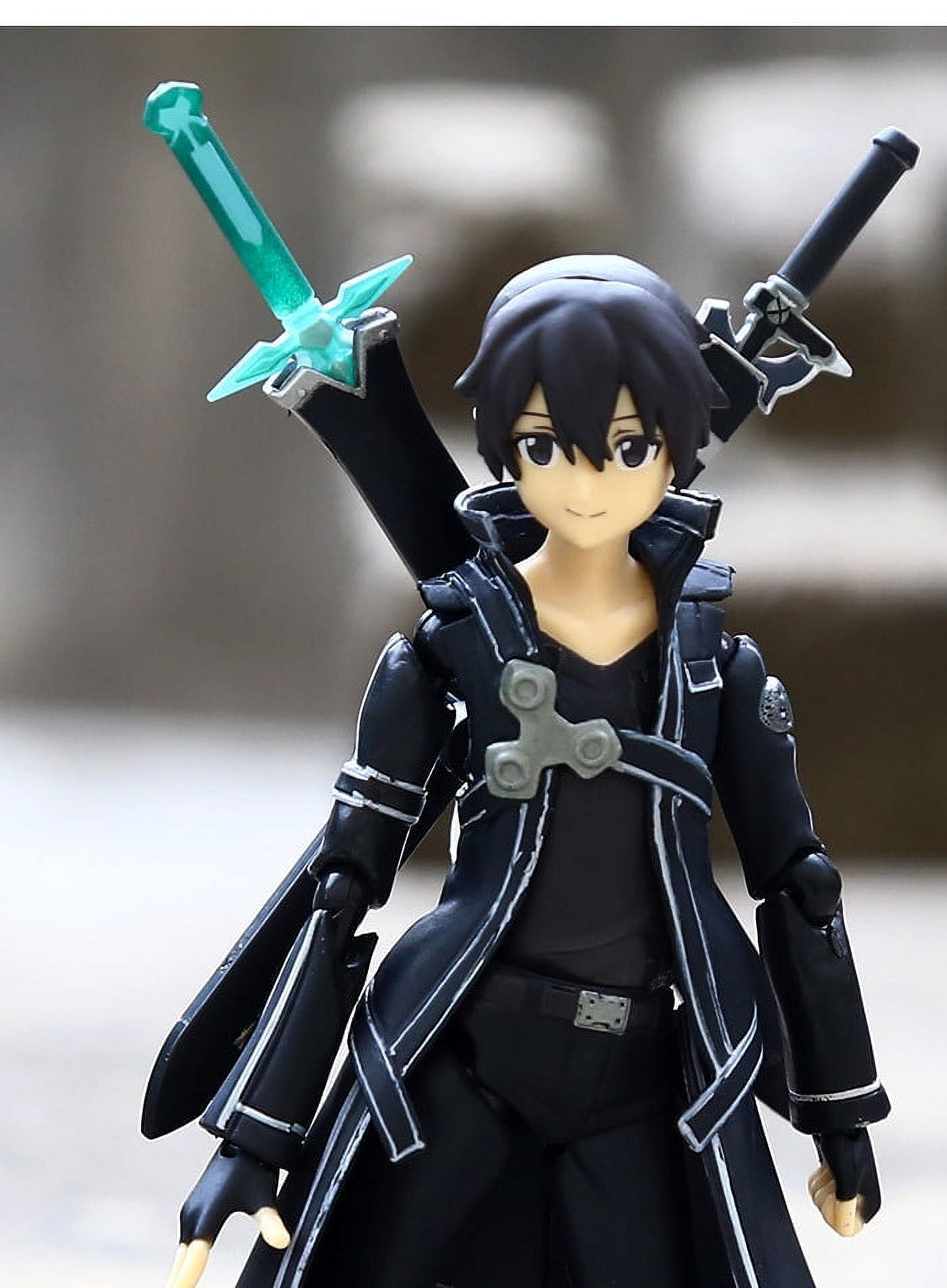 Cartoon Figures Sword Art Online Kirito & Asuna Action Figures 15cm ...