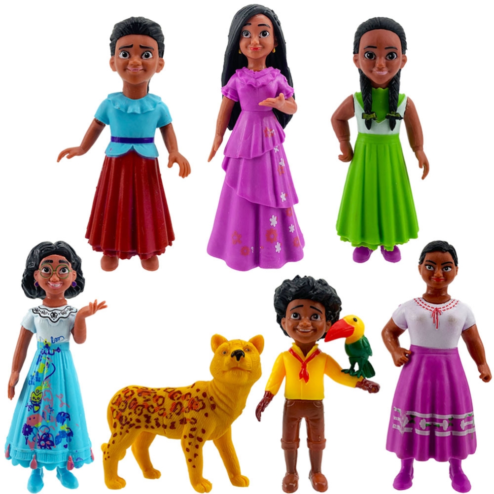 Cartoon Film Family Model Figure Toy Set 6/7Pcs for Cake Decoration and ...