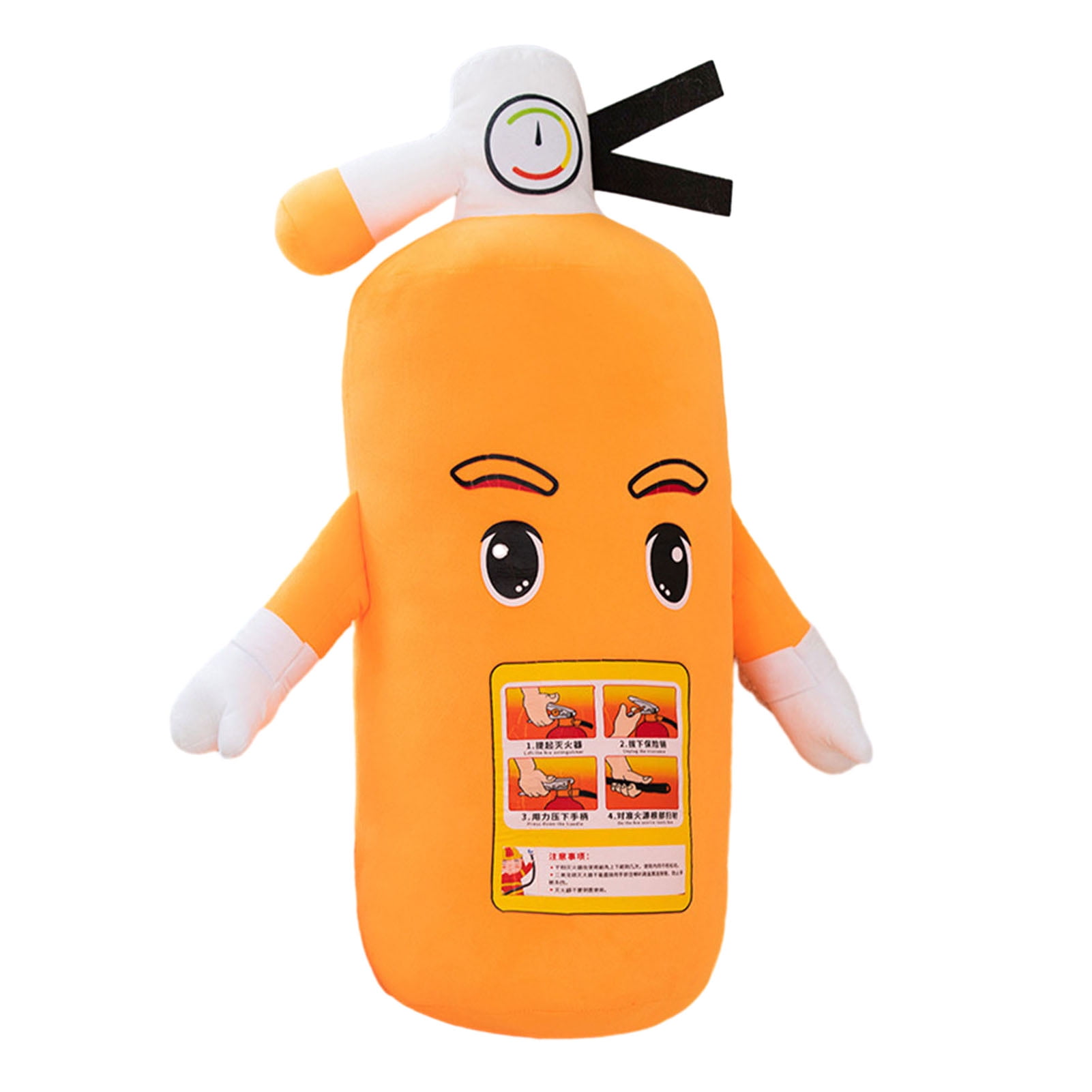 Cartoon Fire-Extinguisher Plush Toy Sofa Neck & Back Cushion Pillow ...