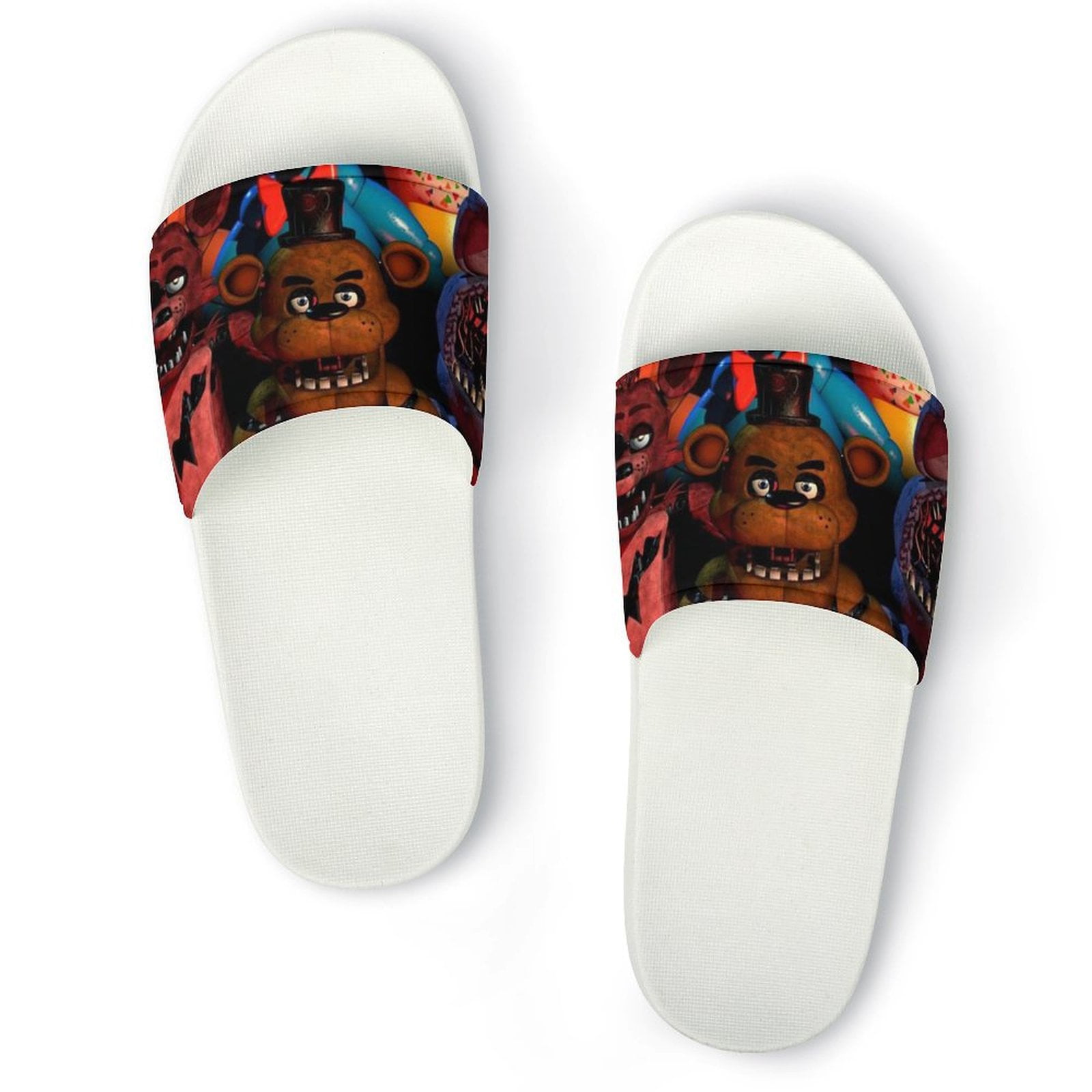 Cartoon Five Nights at Freddy's Unisex Slippers Summer Beach Slide Sandals Comfortable Home ...