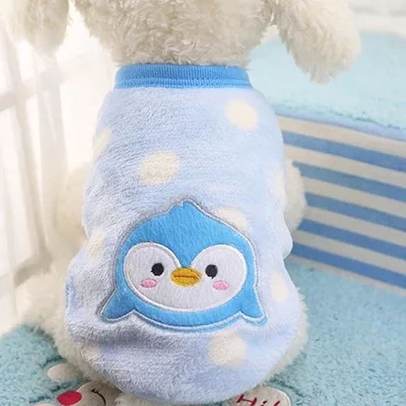 Cartoon Fleece Pet Cat Clothes Winter Warm Pet Dog Vest Puppy Cat ...