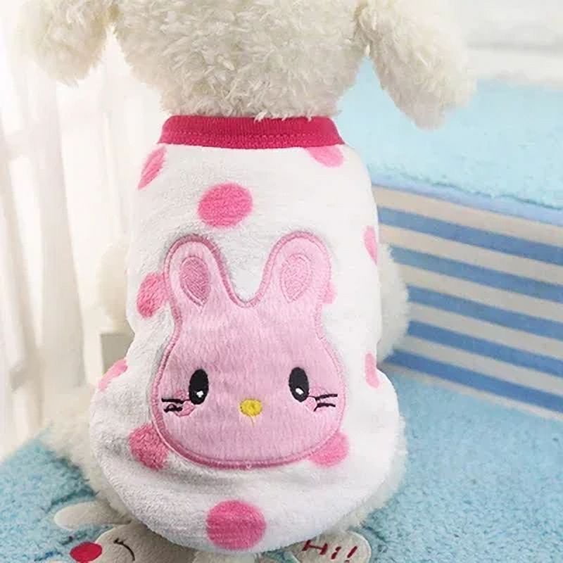 Cartoon Fleece Pet Cat Clothes Winter Warm Pet Dog Vest Puppy Cat ...