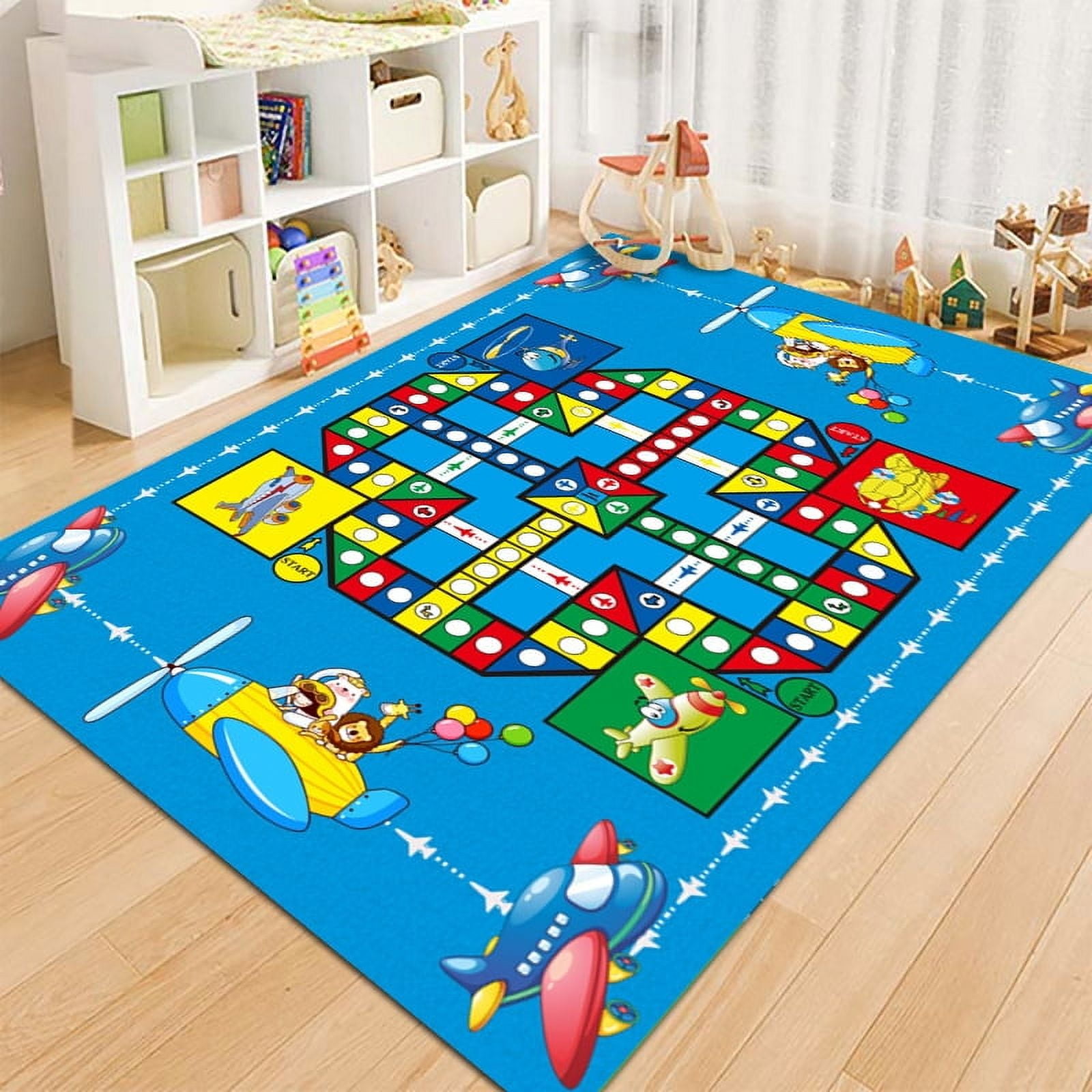 Cartoon Flight Fly Chess Maze Game War Doormat Rug Carpet for Kids Play ...