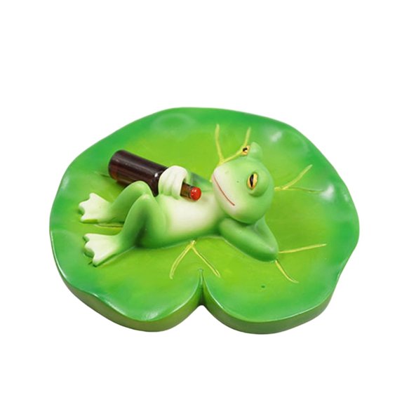 Cartoon Floating Frogs Sculpture Resin Art For Garden Decoration ...