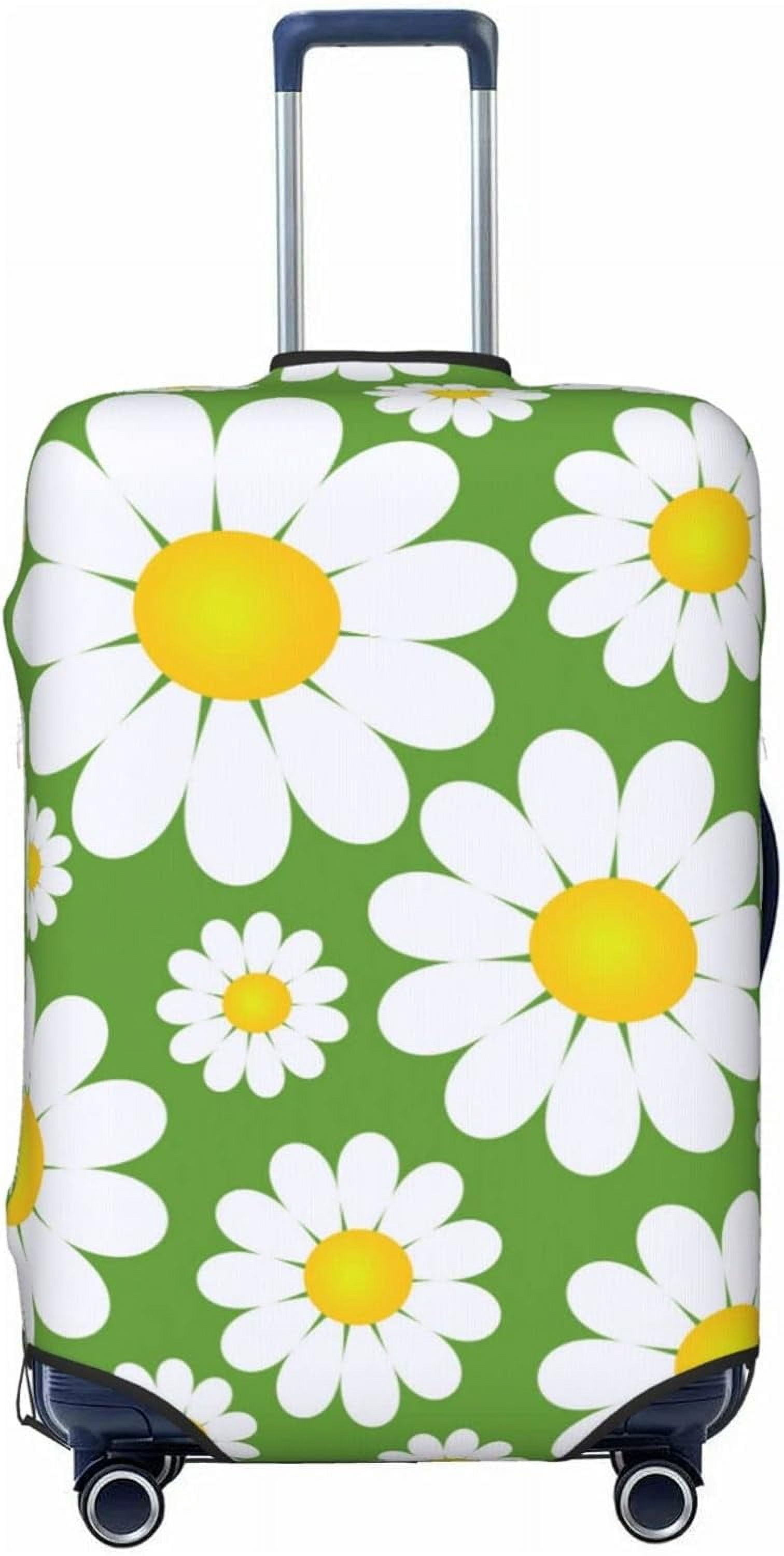 Cartoon Floral Flower Luggage Cover Elastic Travel Suitcase Protector ...