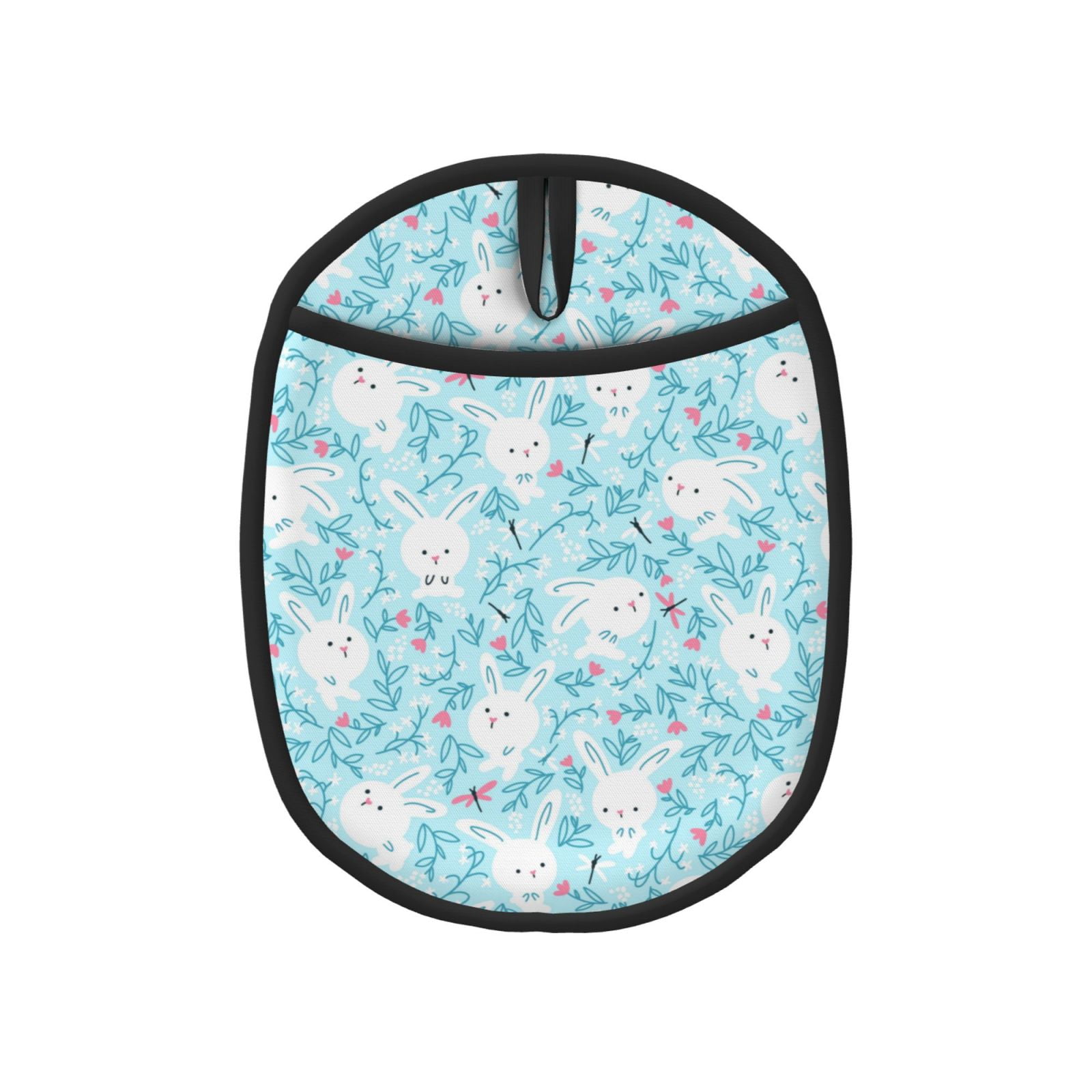 Cartoon Flower Cute Rabbit White Pot Holders for Kitchen - Heat ...