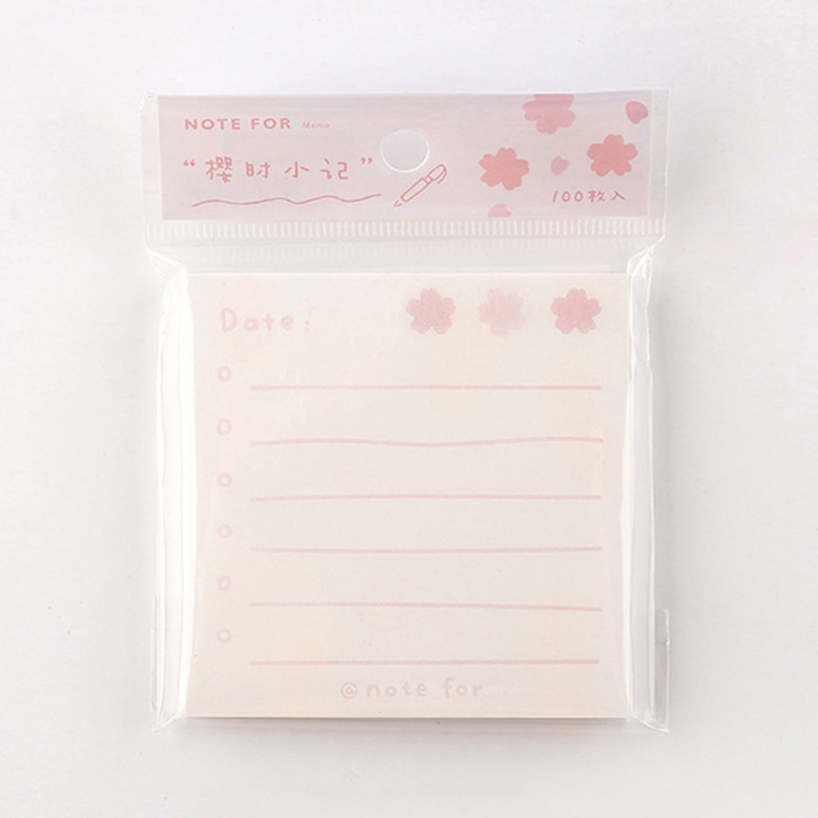 Cartoon Flower Memo Notes Set- Square Shape, Large Quantity, No ...