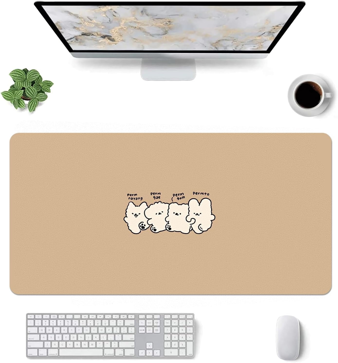 Cartoon Four Bear Pattern Mouse Pad,Desk Mat,Game Mat,Makeup Table Mat ...
