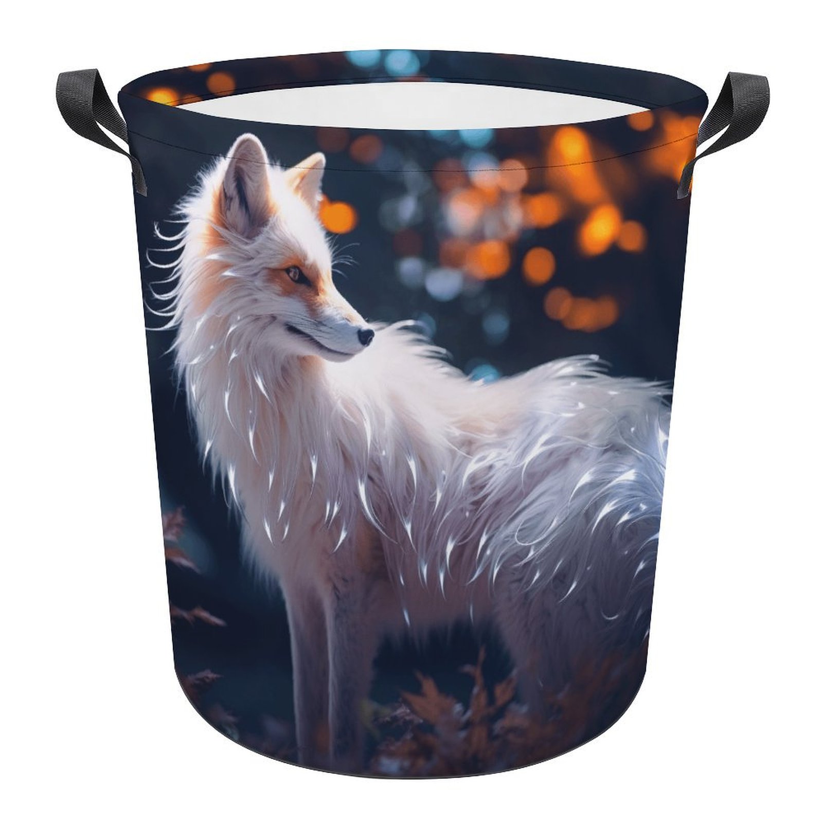 Cartoon Fox Dreamy Laundry Basket Storage Basket Controller Clothes Organizer Bin Waterproof ...