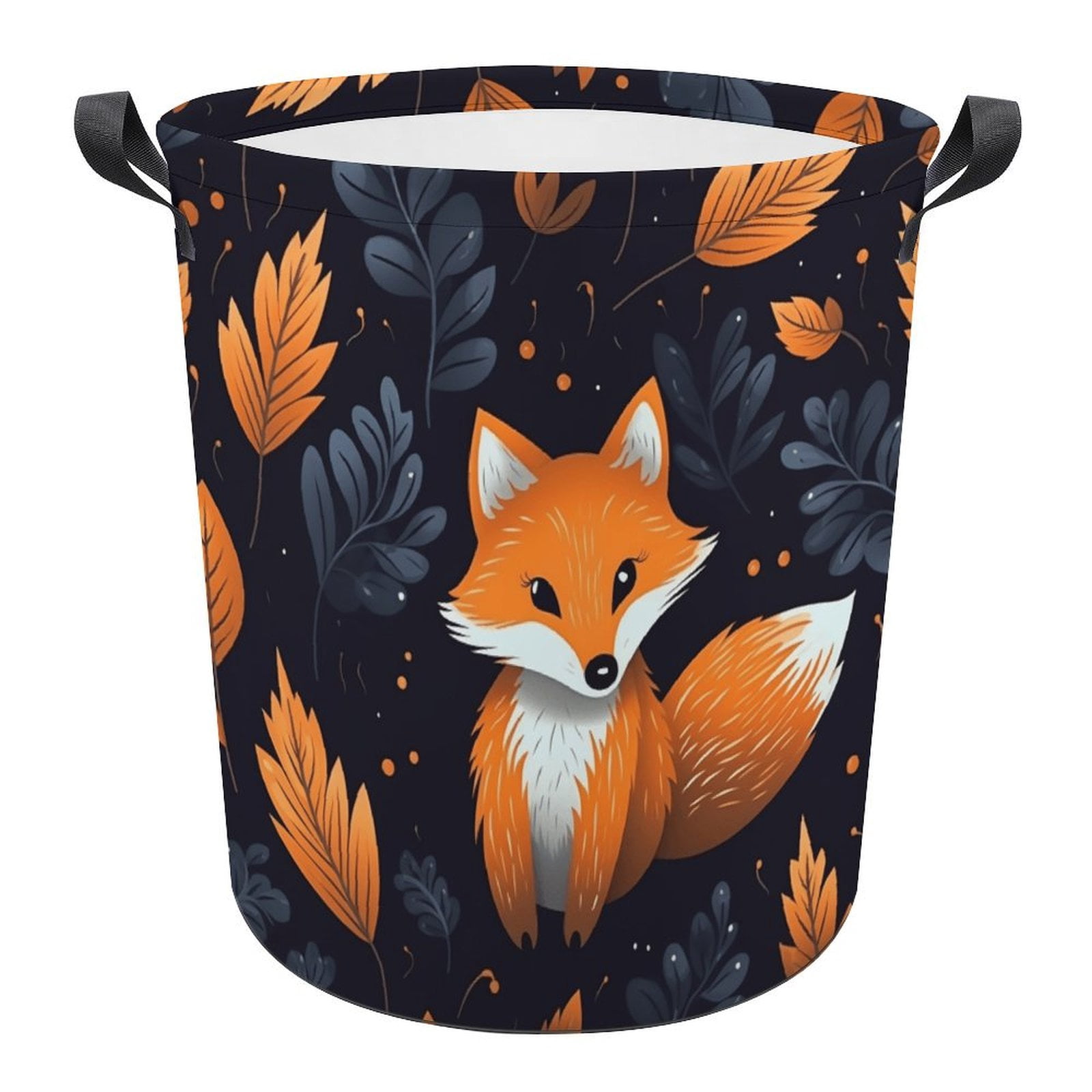 Cartoon Fox Dreamy Print Foldable Laundry Basket for Clothes Storage ...