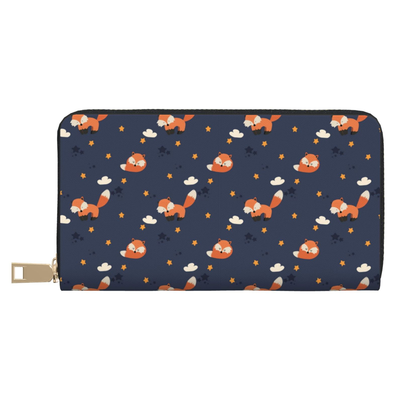 Cartoon Fox Wallet Women, Leather Bifold Multi Card Wallet, Women's ...