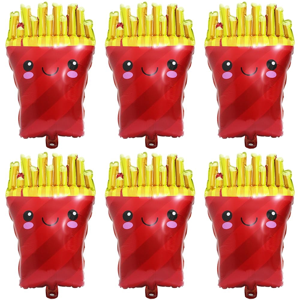 Cartoon French Fries CORNET Balloon Picnic BBQ Cookout Snacks Supplies ...