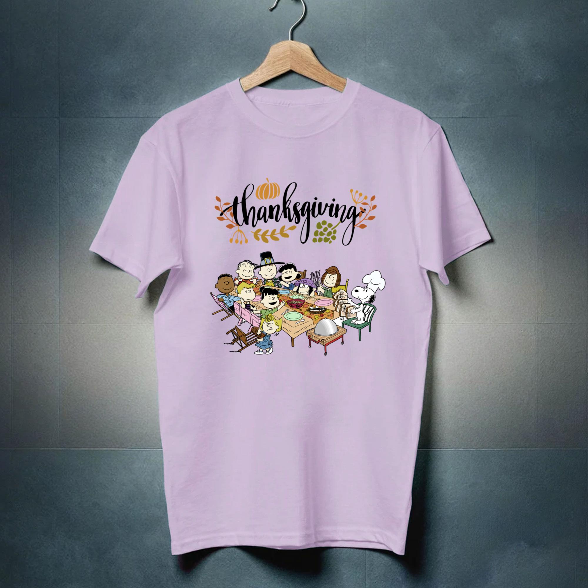 Cartoon Friends Thanksgiving Theme Graphic Shirt-TH49699 - Walmart.com