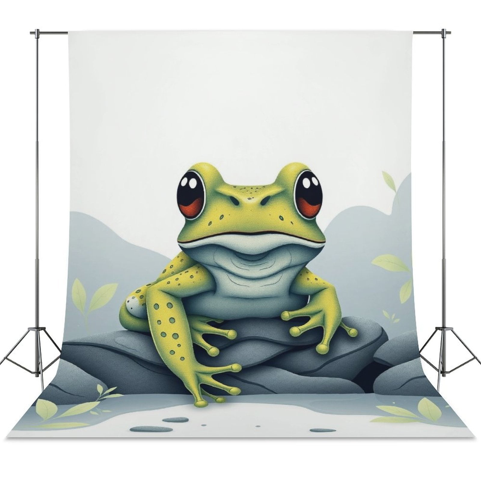 Cartoon Frog Backdrop Baby Shower Newborn Portrait Girl Boy Birthday ...