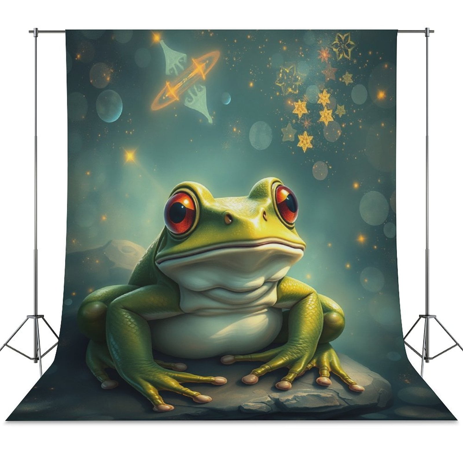 Cartoon Frog Backdrop Baby Shower Newborn Portrait Girl Boy Birthday ...