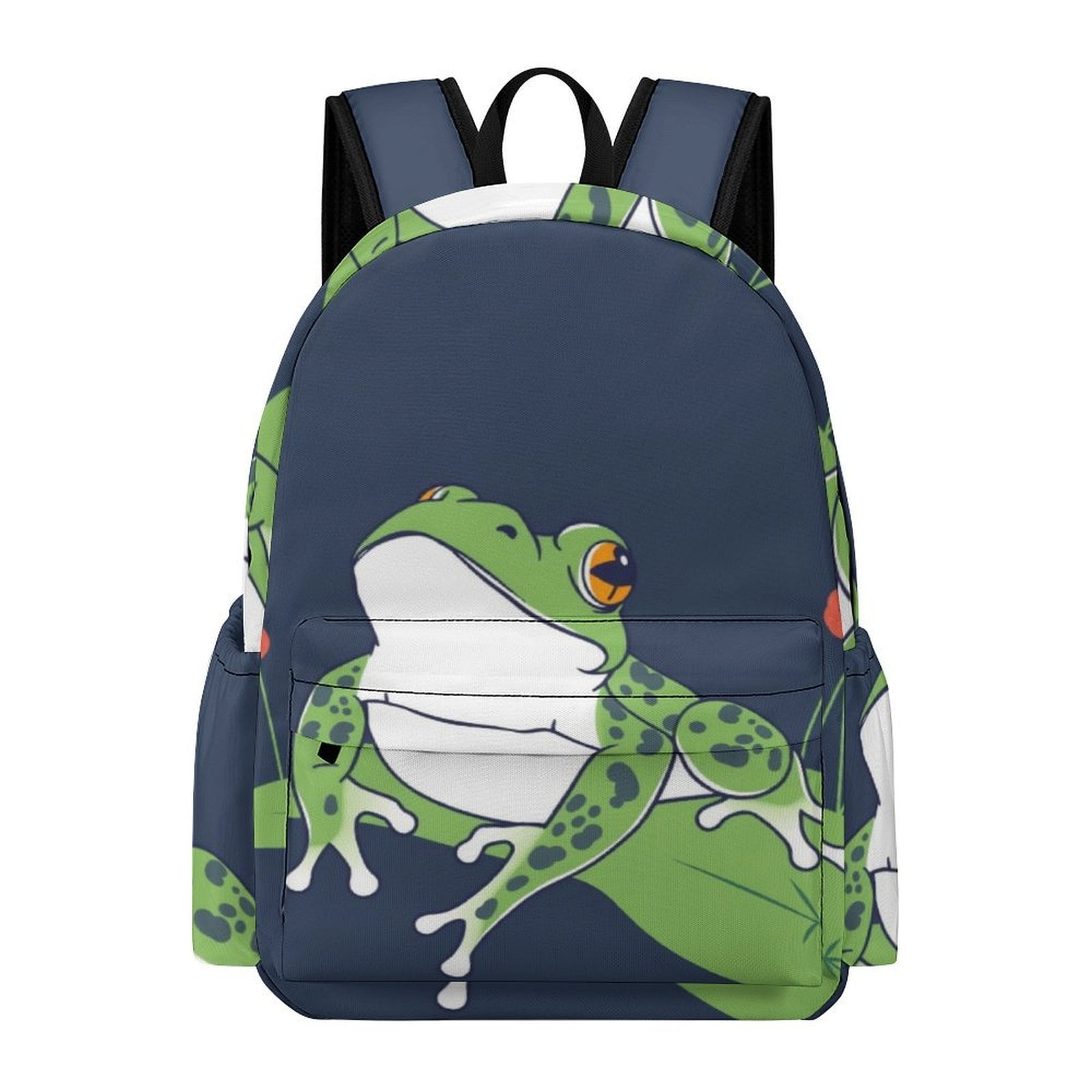Cartoon Frog Backpacks Teenager Bookbag Casual Students School Bags ...
