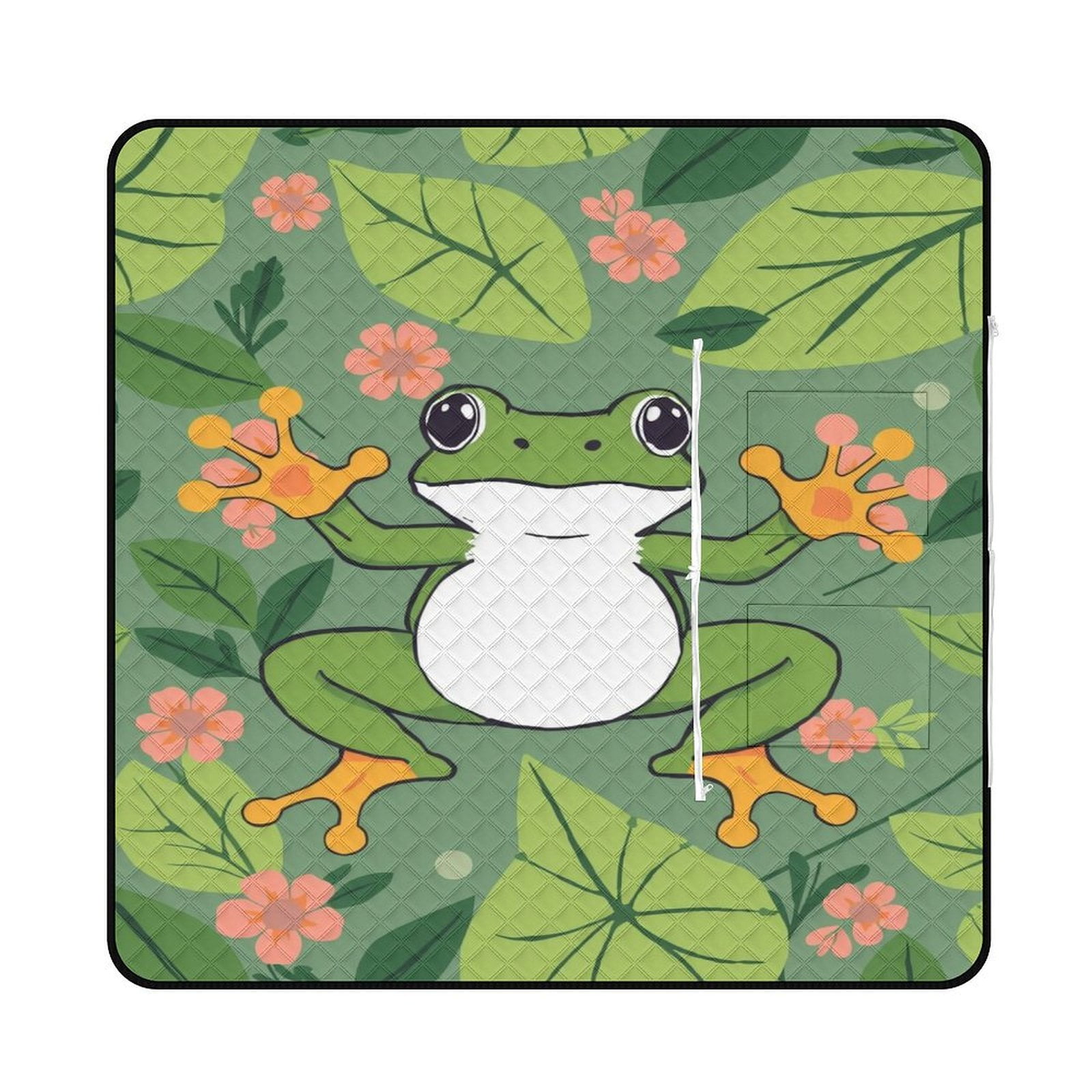 Cartoon Frog Beach Mats Outdoor Foldable Camping Mat Anti Tear ...