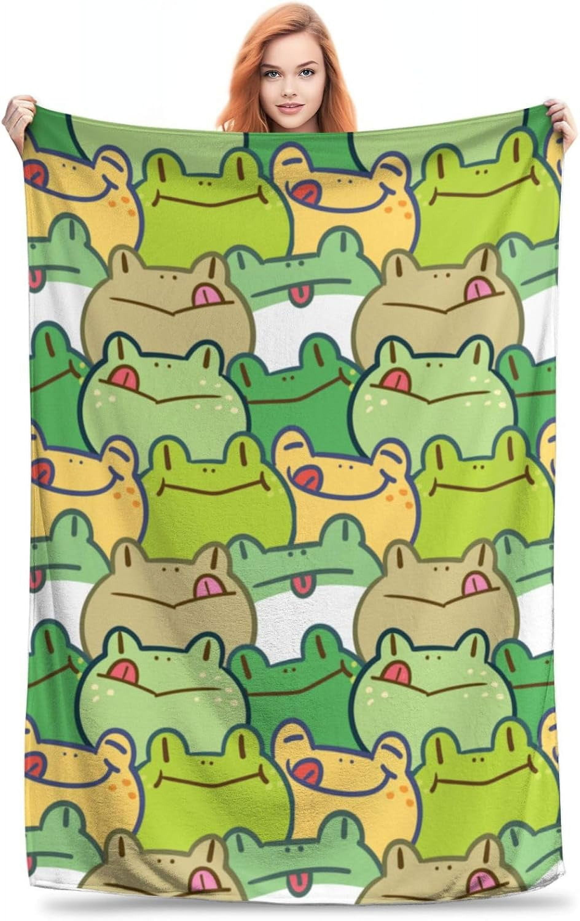 Cartoon Frog Blanket Frog Ideal Gifts for Women Frog Gifts for Frog ...