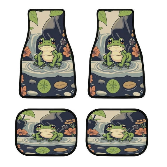 Cartoon Frog Car Floormat Heavy Duty Front Rear Floor Mats Carpet Floor ...