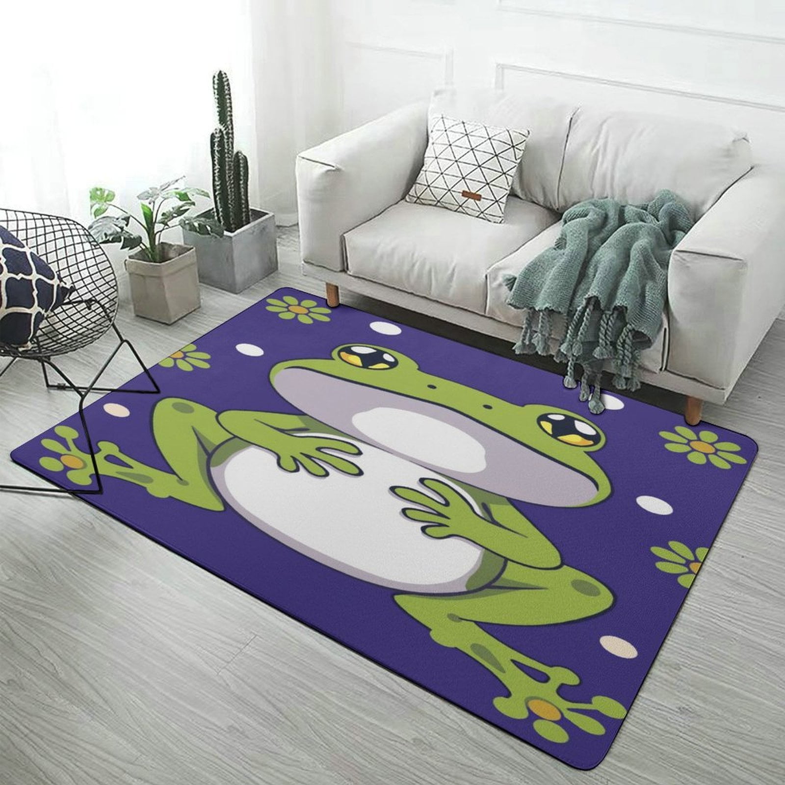 Cartoon Frog Carpet Large Size Living Room American Style Rugs Ration ...