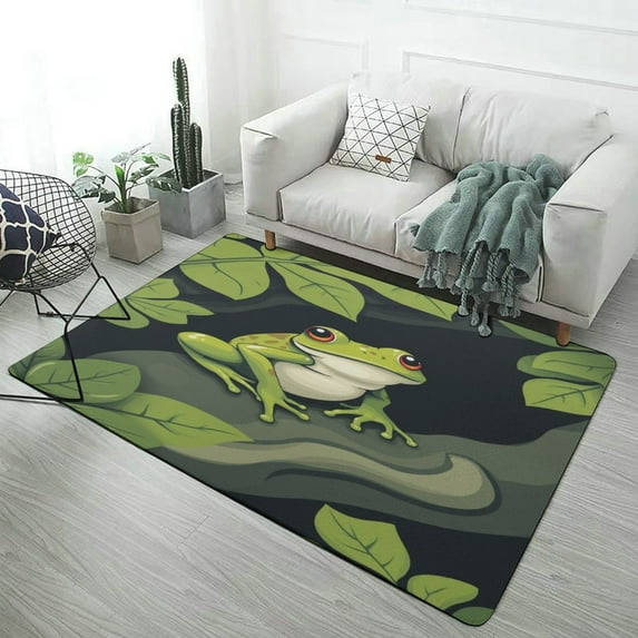 Cartoon Frog Carpet Rug for Home Living Room Bedroom Sofa Doormat Play ...