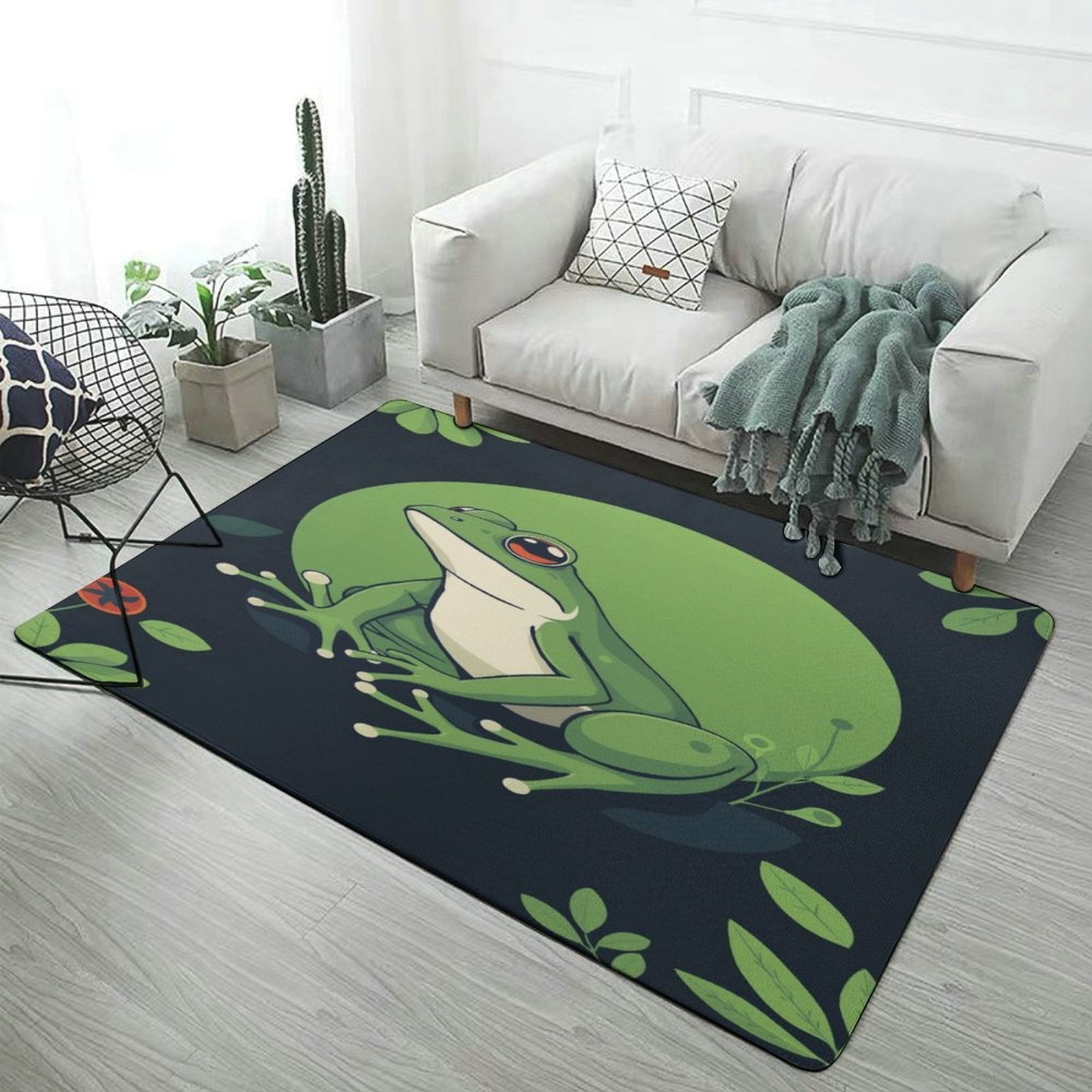 Cartoon Frog Carpets for Living Room Luxury Rations Sofa Table Large ...