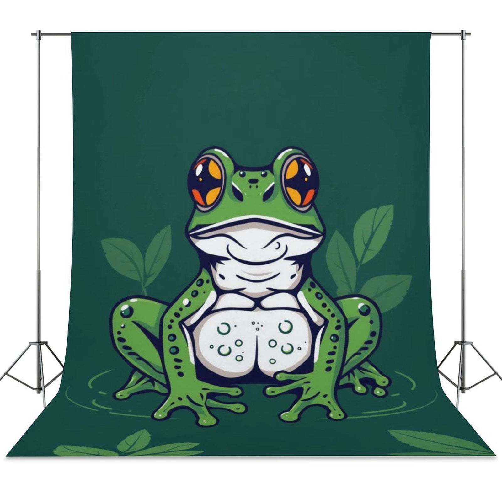Cartoon Frog Decorations BackdropPortrait Photography Background ...