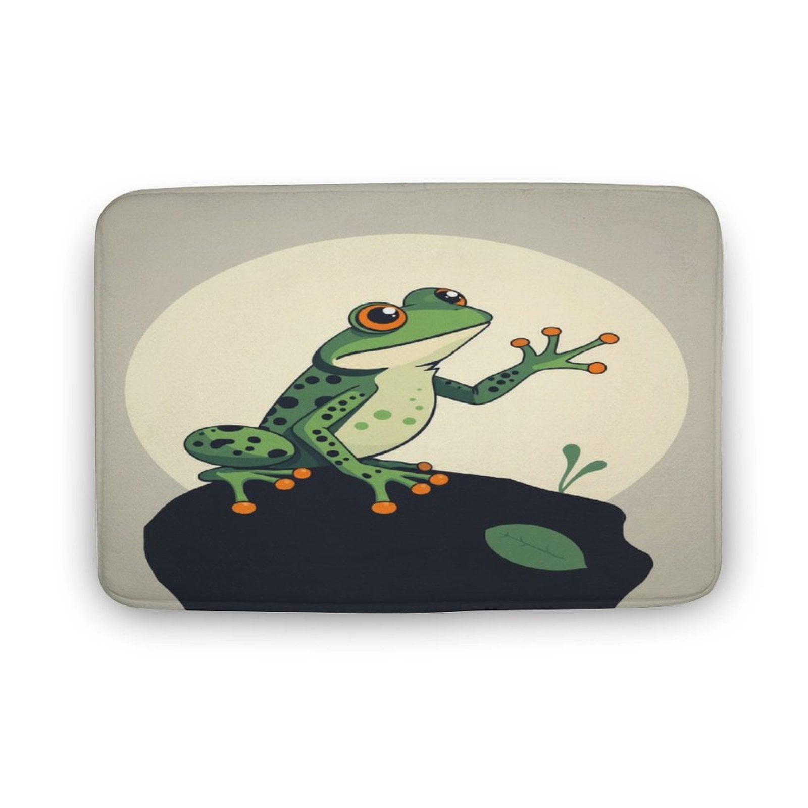 Cartoon Frog Decorative Anti-slip Absorb Water Bath Carpet Bathroom ...