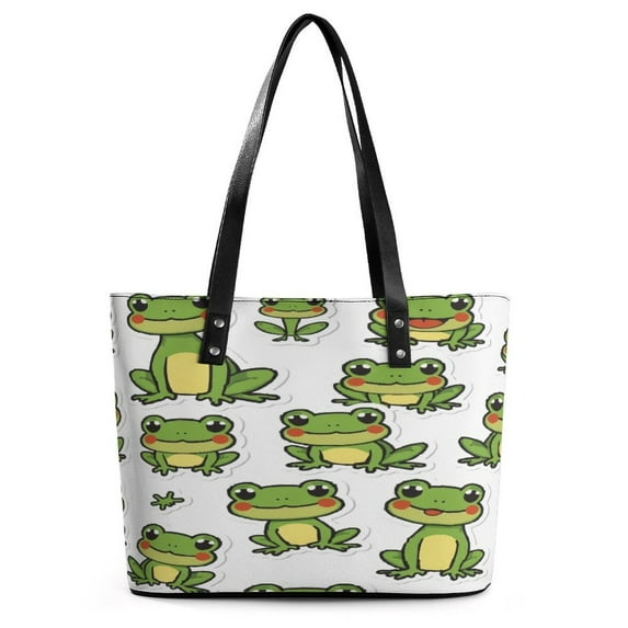 Cartoon Frog Handbag Large Capacity Storage Bag Shoulder Bag Women'S ...
