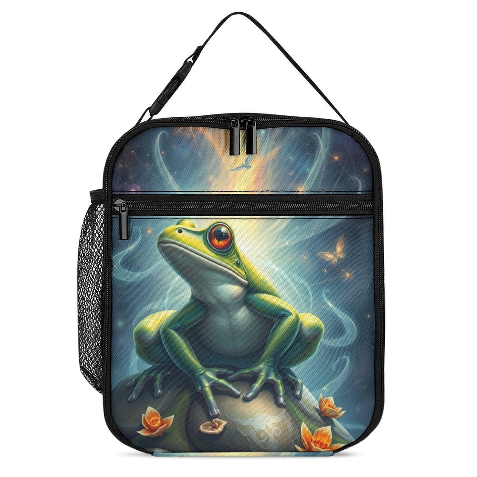 Cartoon Frog Lunch Bag For Men Women Reusable Lunch Box Insulated ...