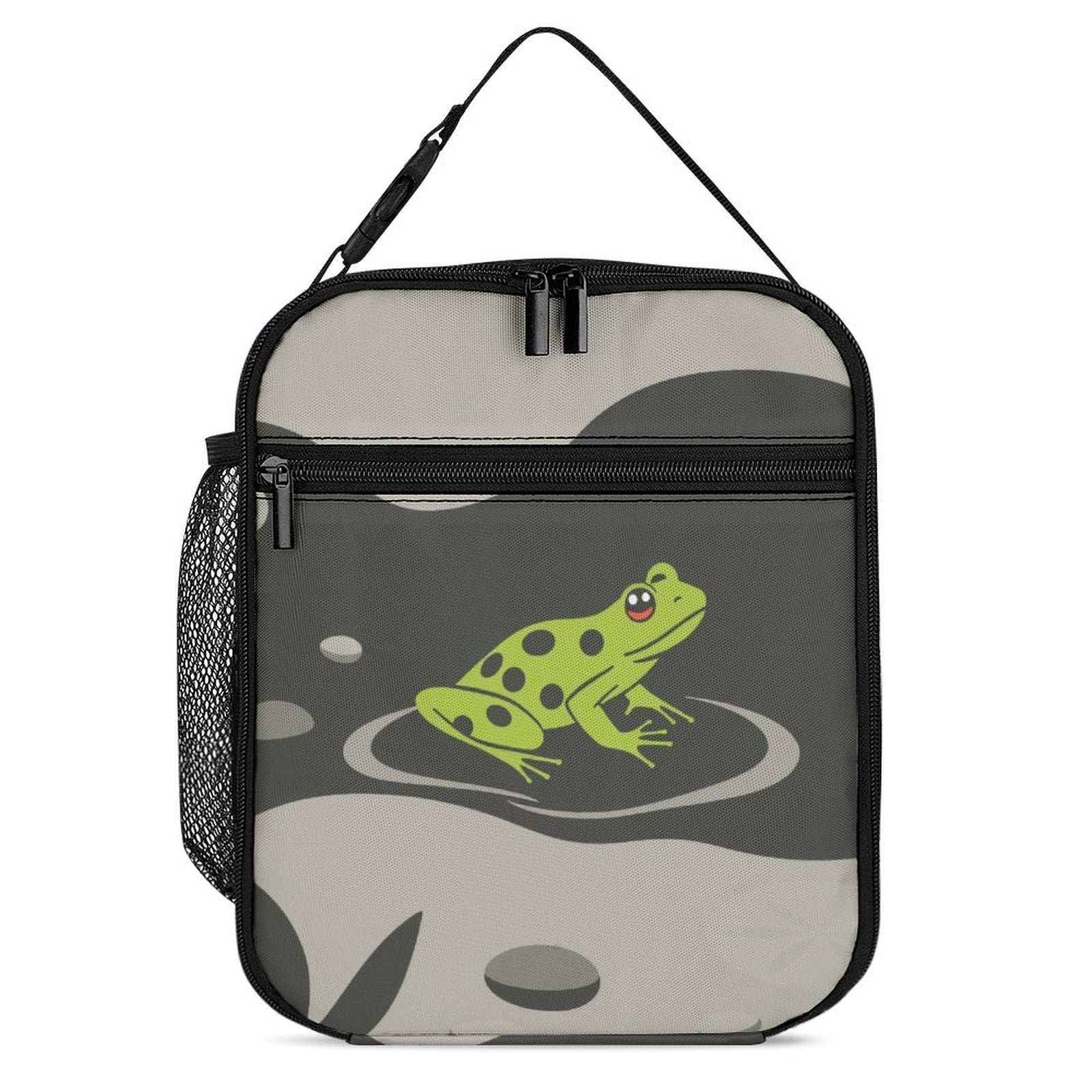 Cartoon Frog Lunch Bag Insulated Meal Bag Reusable Lunch Box Bag Food ...