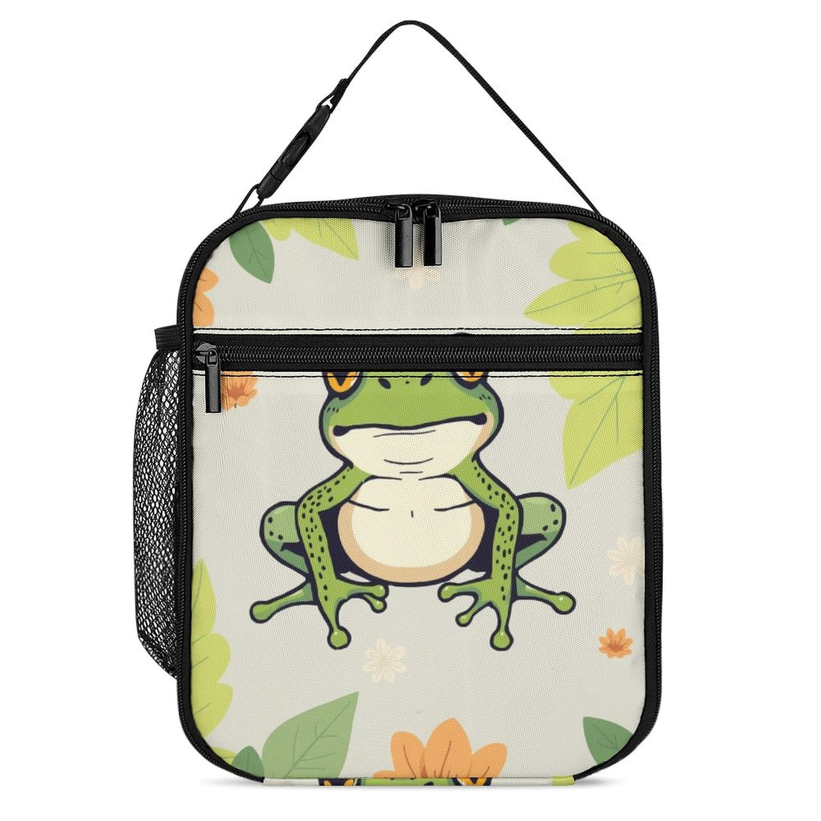 Cartoon Frog Lunch Bag Insulated Meal Bag Reusable Lunch Box Bag Food ...