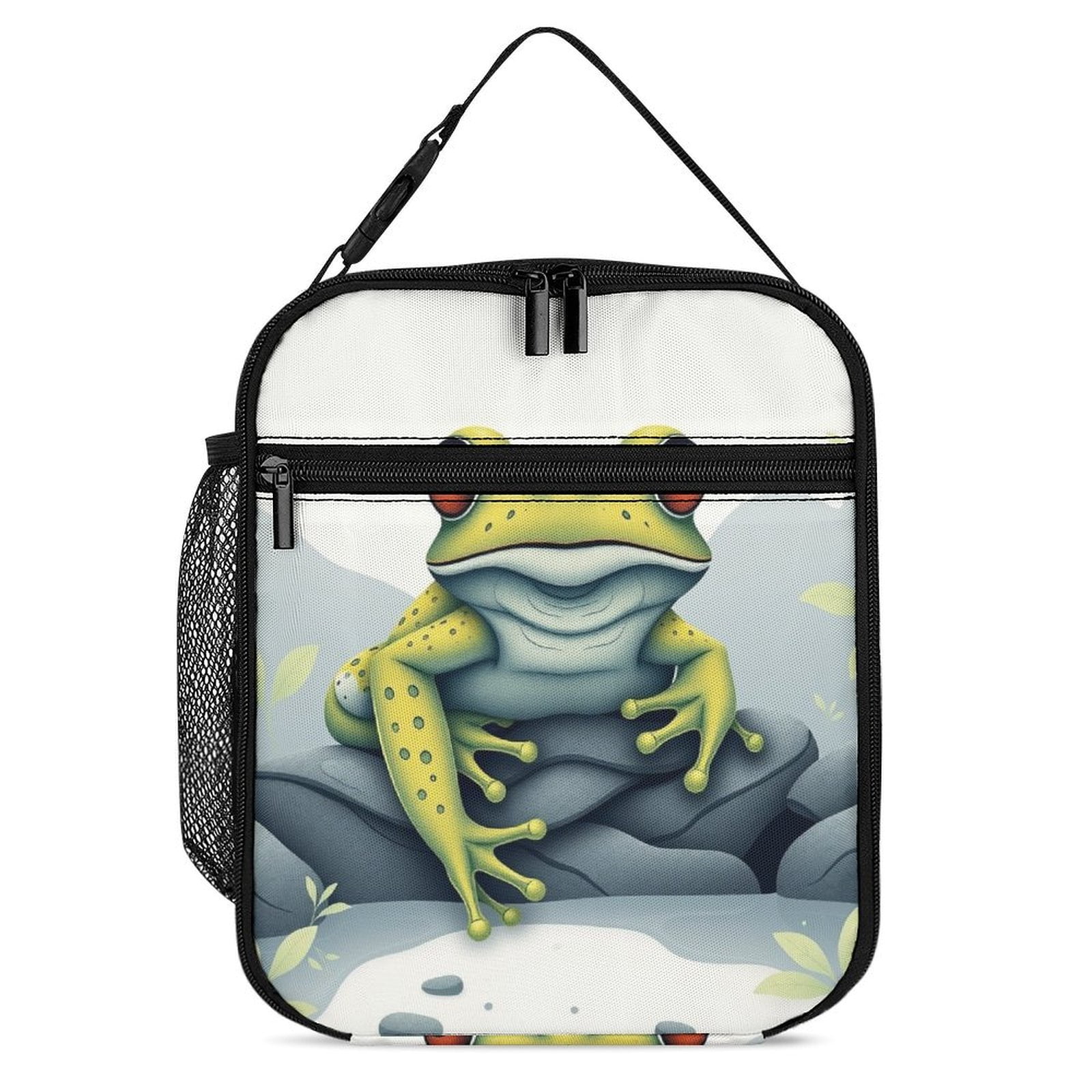 Cartoon Frog Lunch Bag Insulated Meal Bag Reusable Lunch Box Bag Food ...