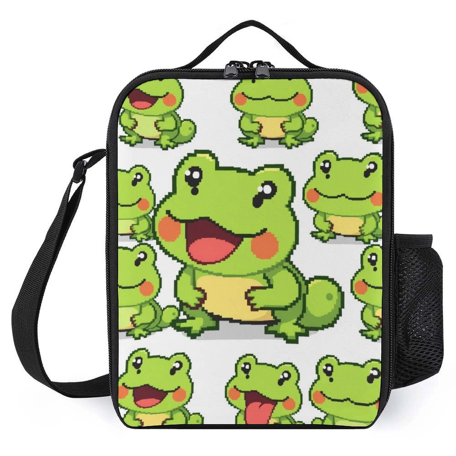 Cartoon Frog Lunch Bag Insulated Meal Bag Reusable Lunch Box Cooler Bag ...