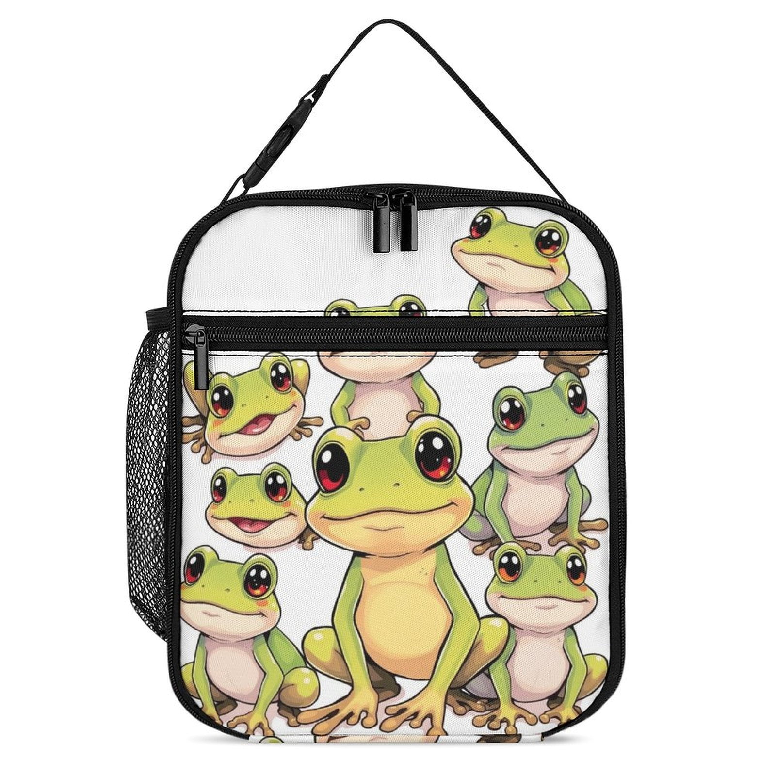 Cartoon Frog Lunch Bag Insulated Portable Lunch Box Tote Bags for ...