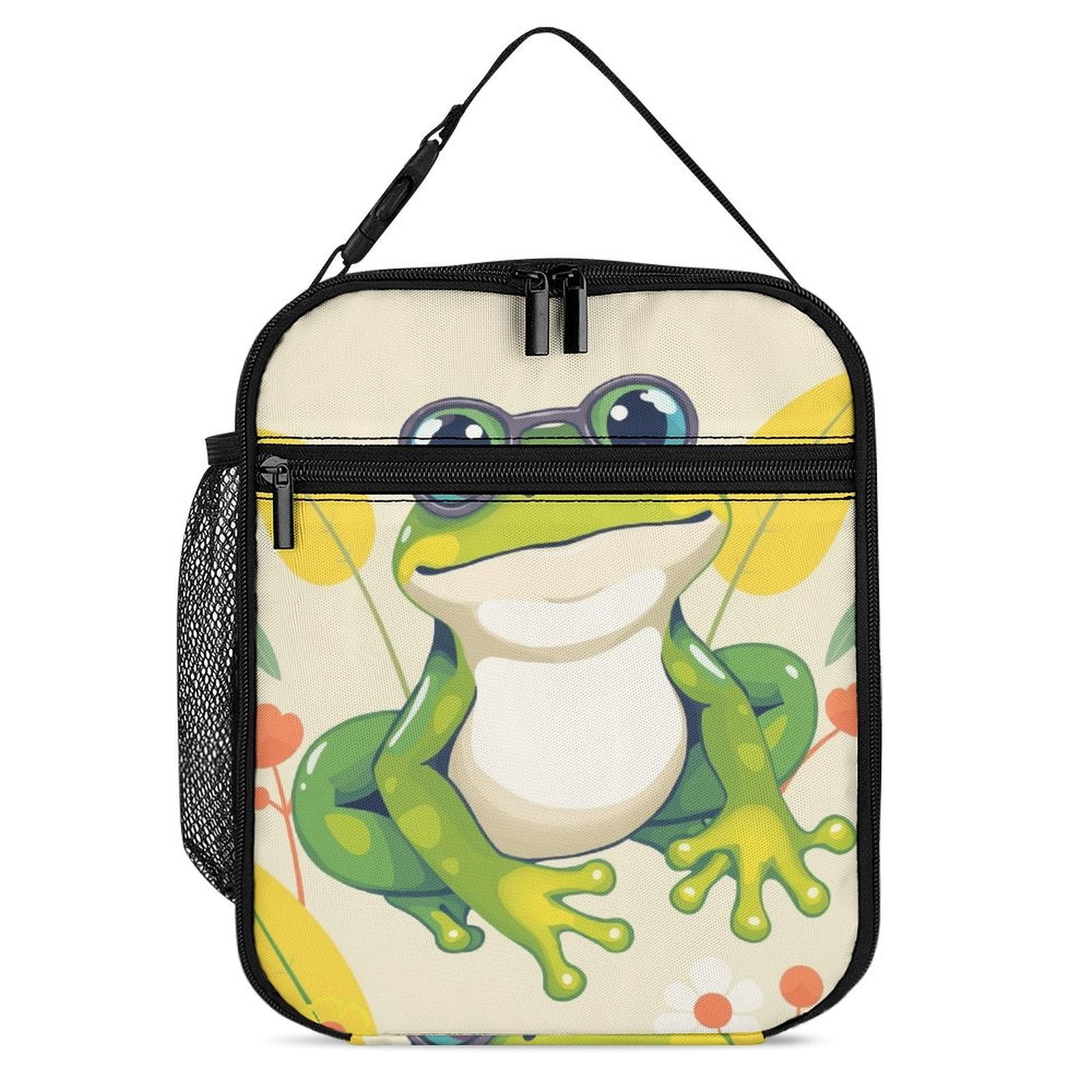 Cartoon Frog Lunch Box Food Bag for Work Office Outdoor Picnic Meal ...
