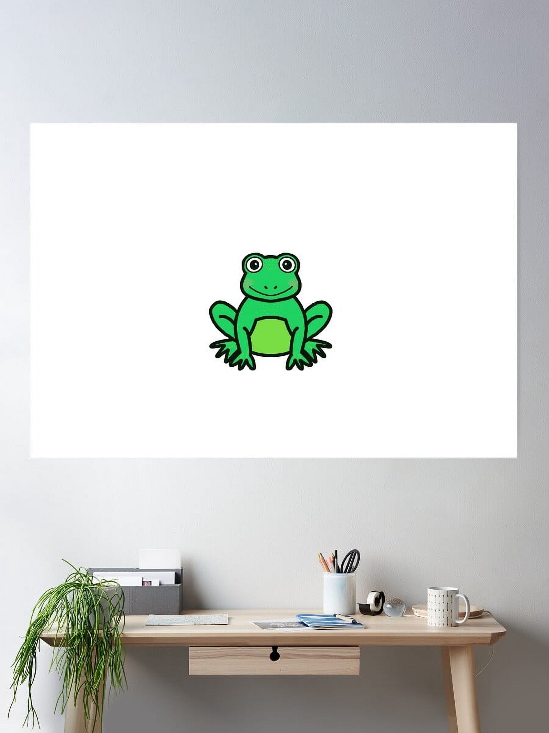 Cartoon Frog Poster Wall Art, Modern Wall Decor For Living Room Bedroom ...