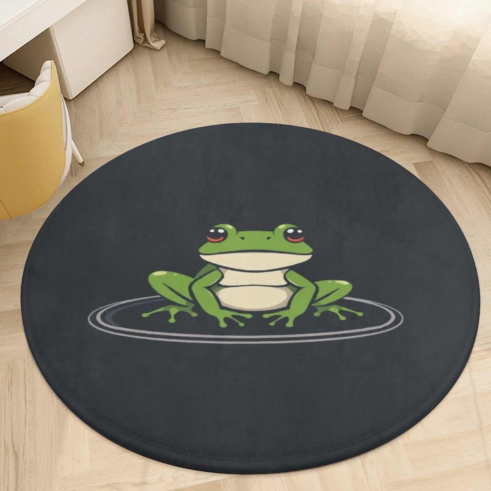 Cartoon Frog Round Carpets Modern Living Room Ration Rugs Large Area ...