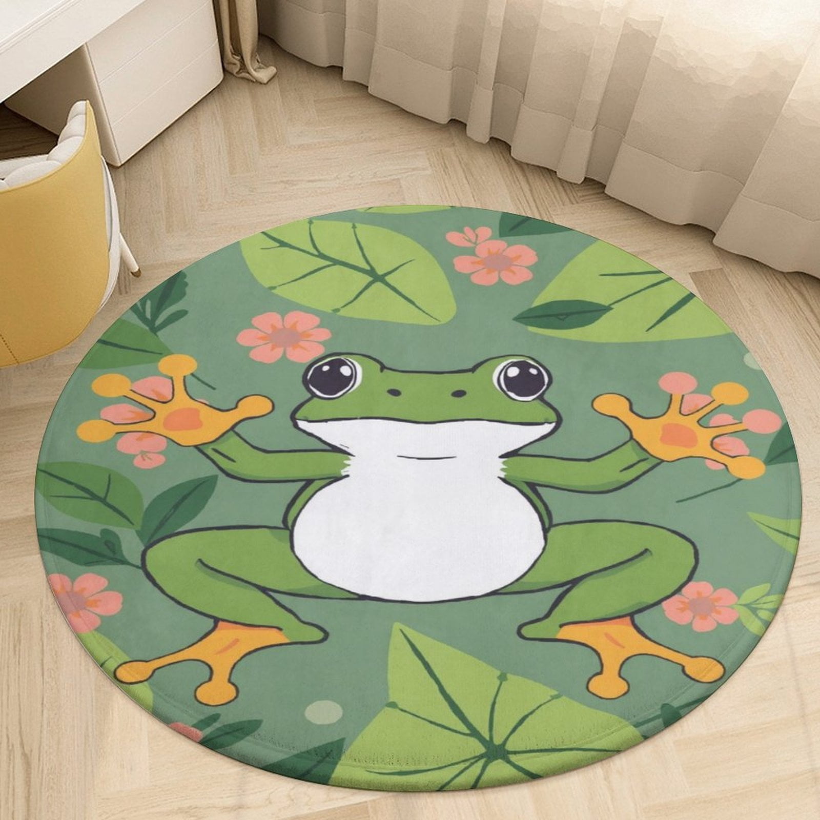 Cartoon Frog Round Carpets Modern Living Room Ration Rugs Large Area ...