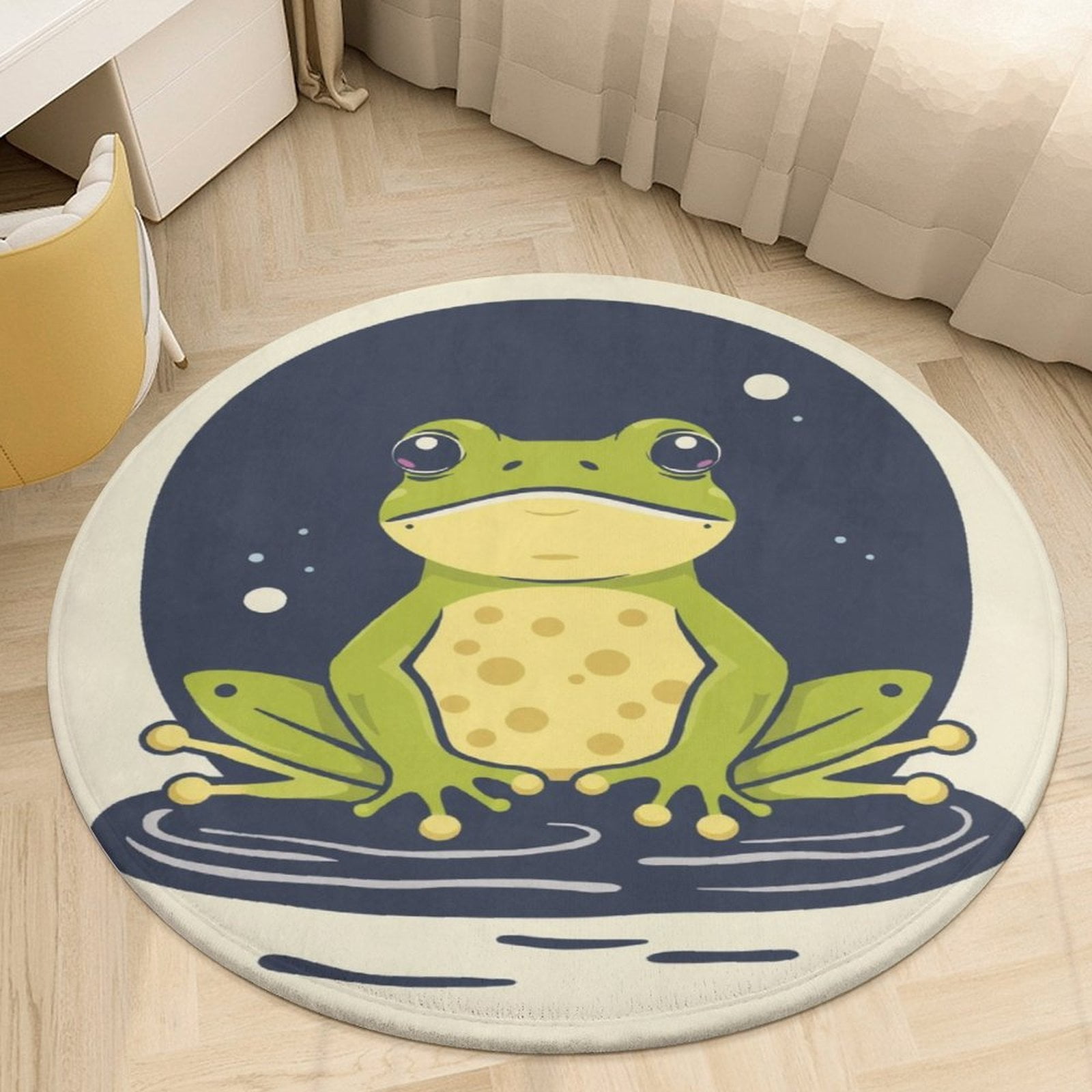 Cartoon Frog Round Carpets Modern Living Room Ration Rugs Large Area Bedroom R Bedside Carpet ...